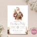 Editable Neutral Boho Christmas Party Invitation Christmas Party Invite ...