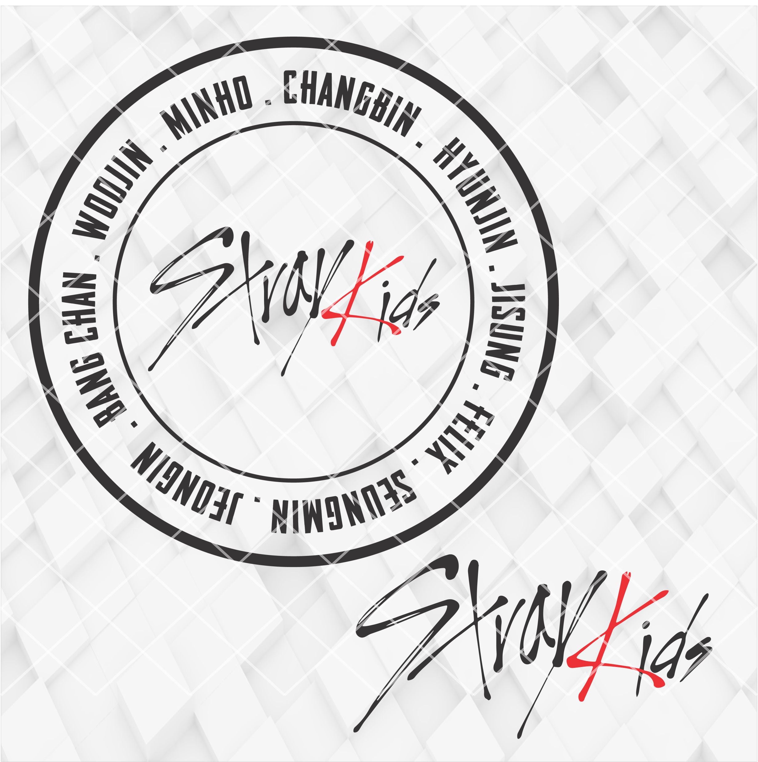 Stray Kids Logo SVG Kpop Layered by Color Easy Cut Cricut | Etsy