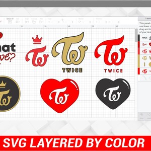 Twice SVG Layered by Color Outline Included Easy Cut - Etsy