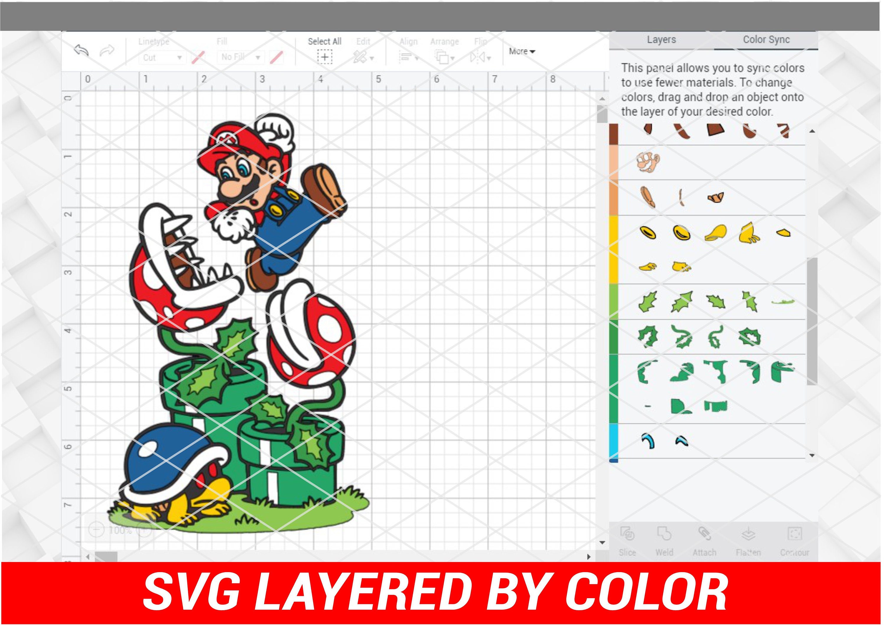 Graph Paper Drawing Mario