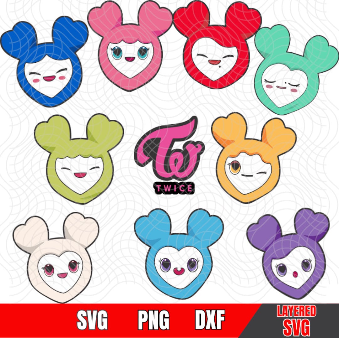 Twice SVG Twice Lovelys SVG Twice Lovelys Face K-pop - Etsy