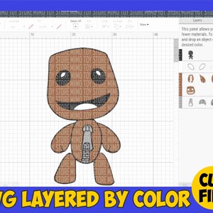 Sackboy SVG: My Little Big Planet Cut File (digital Download) - Etsy