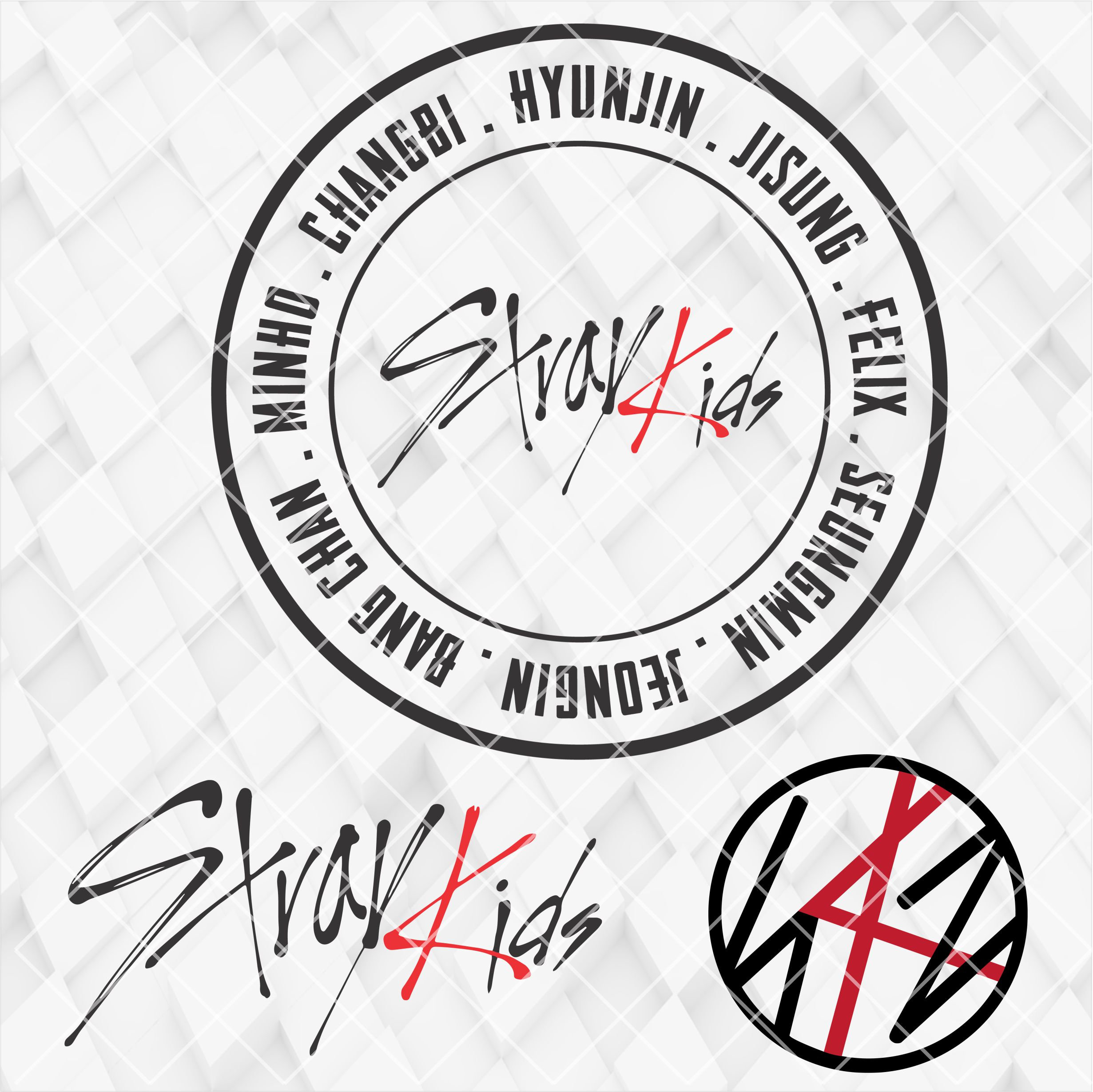Stray Kids Logo SVG Kpop Layered by Color Easy Cut Cricut | Etsy
