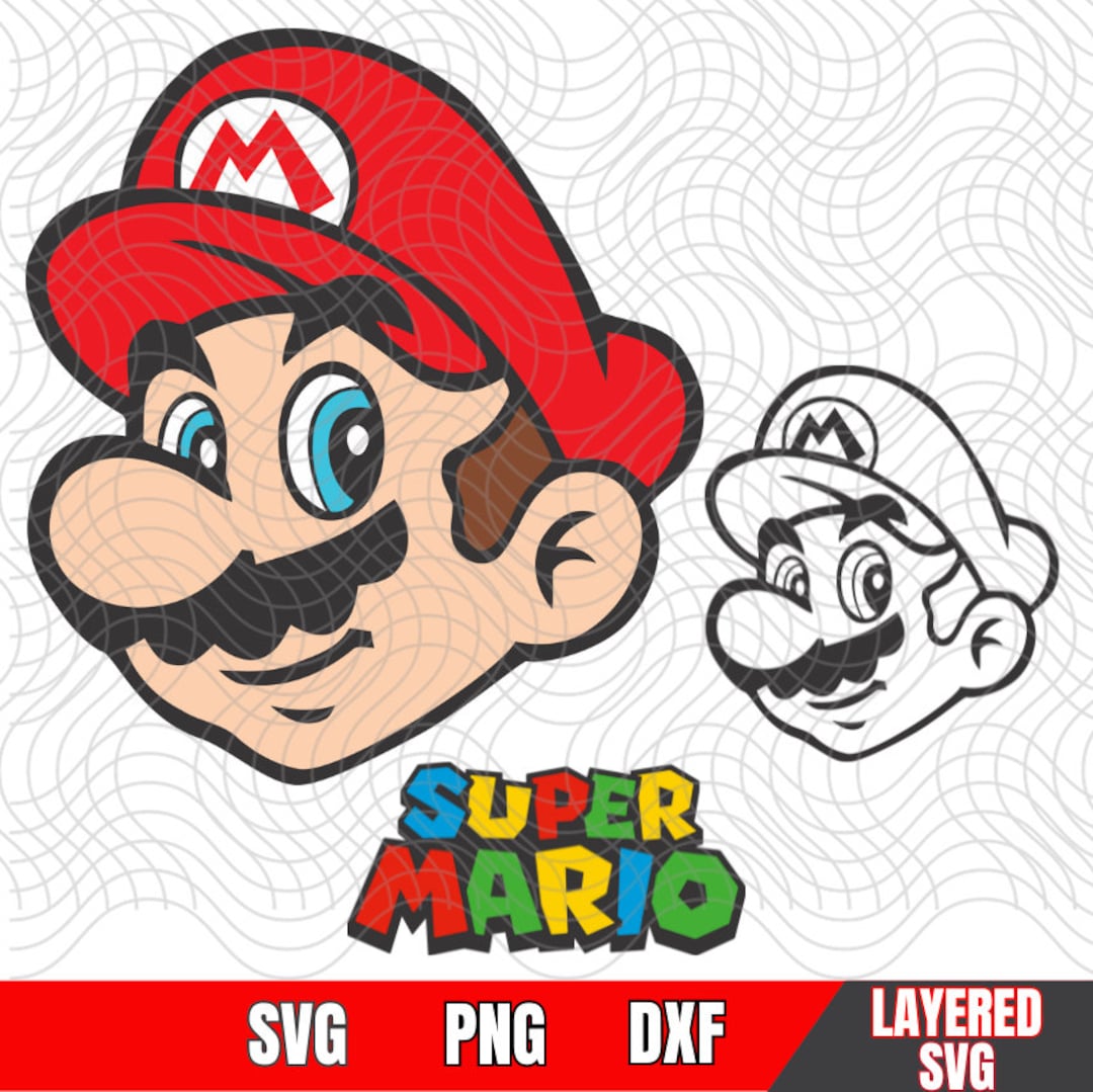 Super Mario Svg, Mario Svg, Cricut Svg, Silhouette, Video Game Svg ...