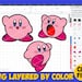 Kirby Svg ,easy Cut, Layered by Color, Cutting File Cricut - Etsy