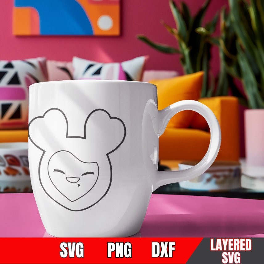 Twice Lovelys Face SVG PNG DXF - K-pop Outline (digital Download) - Etsy