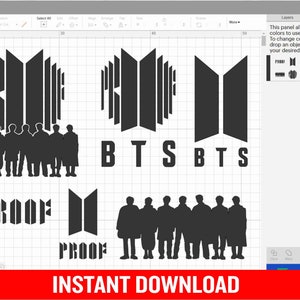 BTS Proof Logo Bundle BTS Proof SVG Bts Proof Logo Bts - Etsy