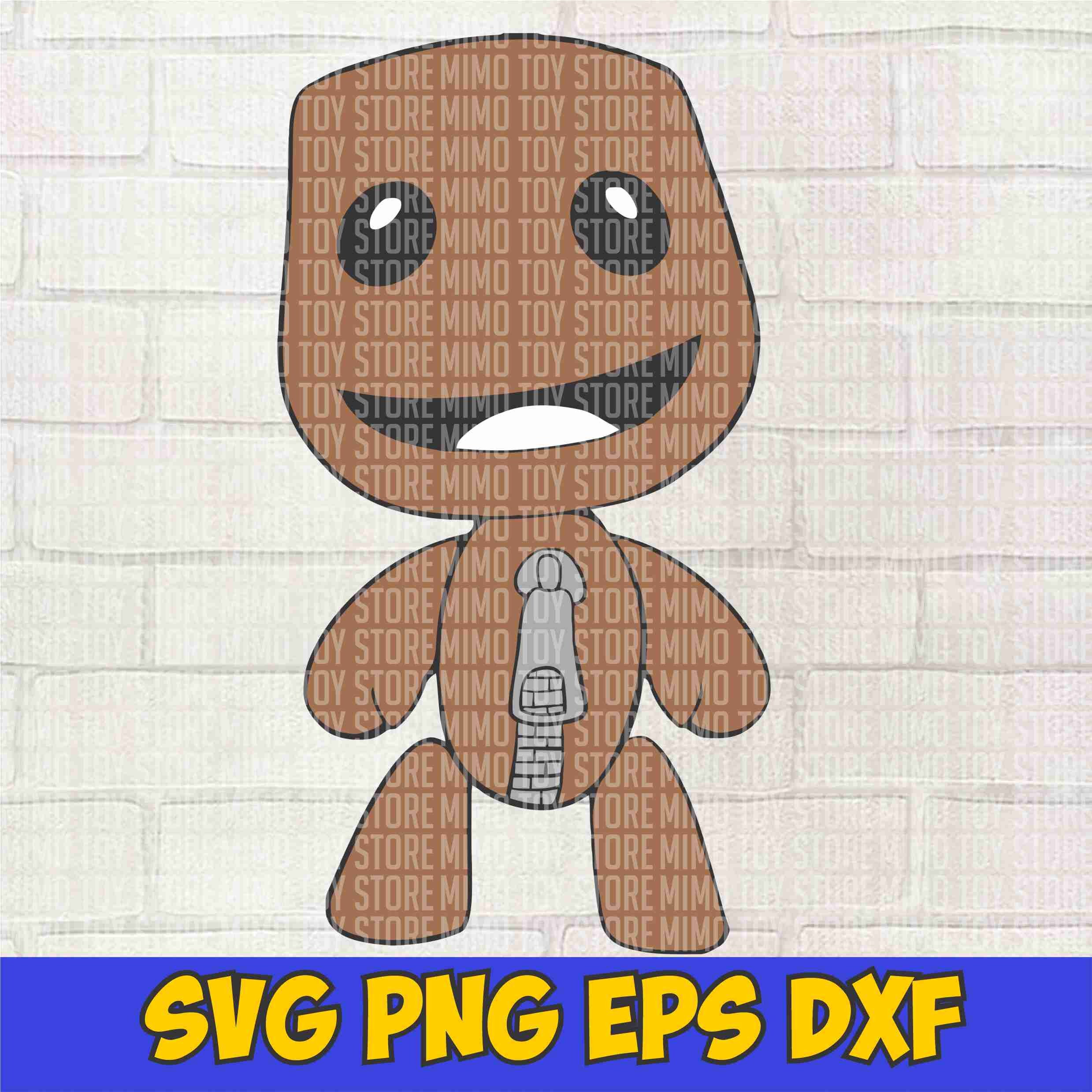 Sackboy Svg My Little Big Planet Svg Layered by Color Cut - Etsy UK