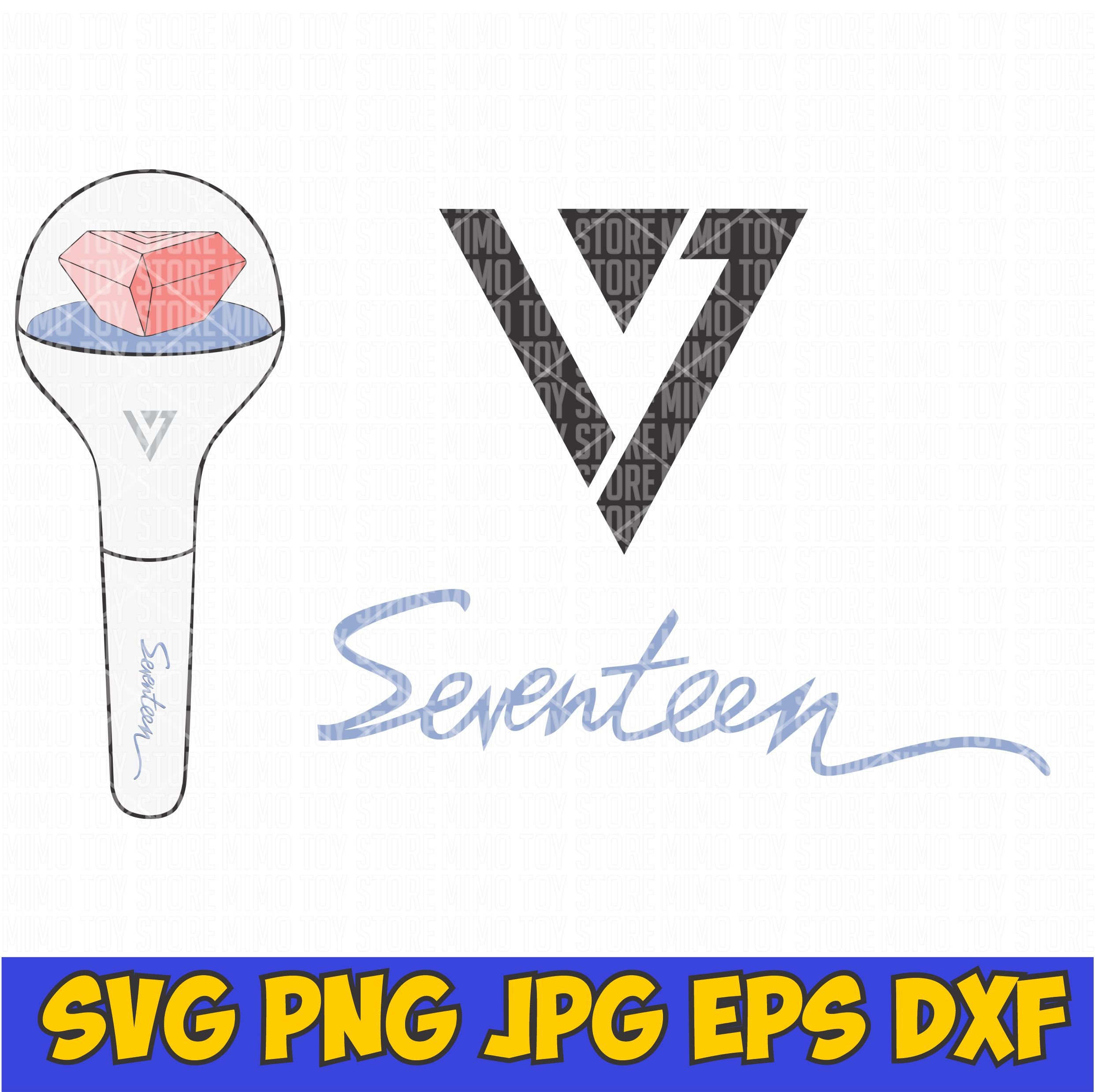 Seventeen K Pop Svg Cut File Seventeen Clipart Seventeen - Etsy