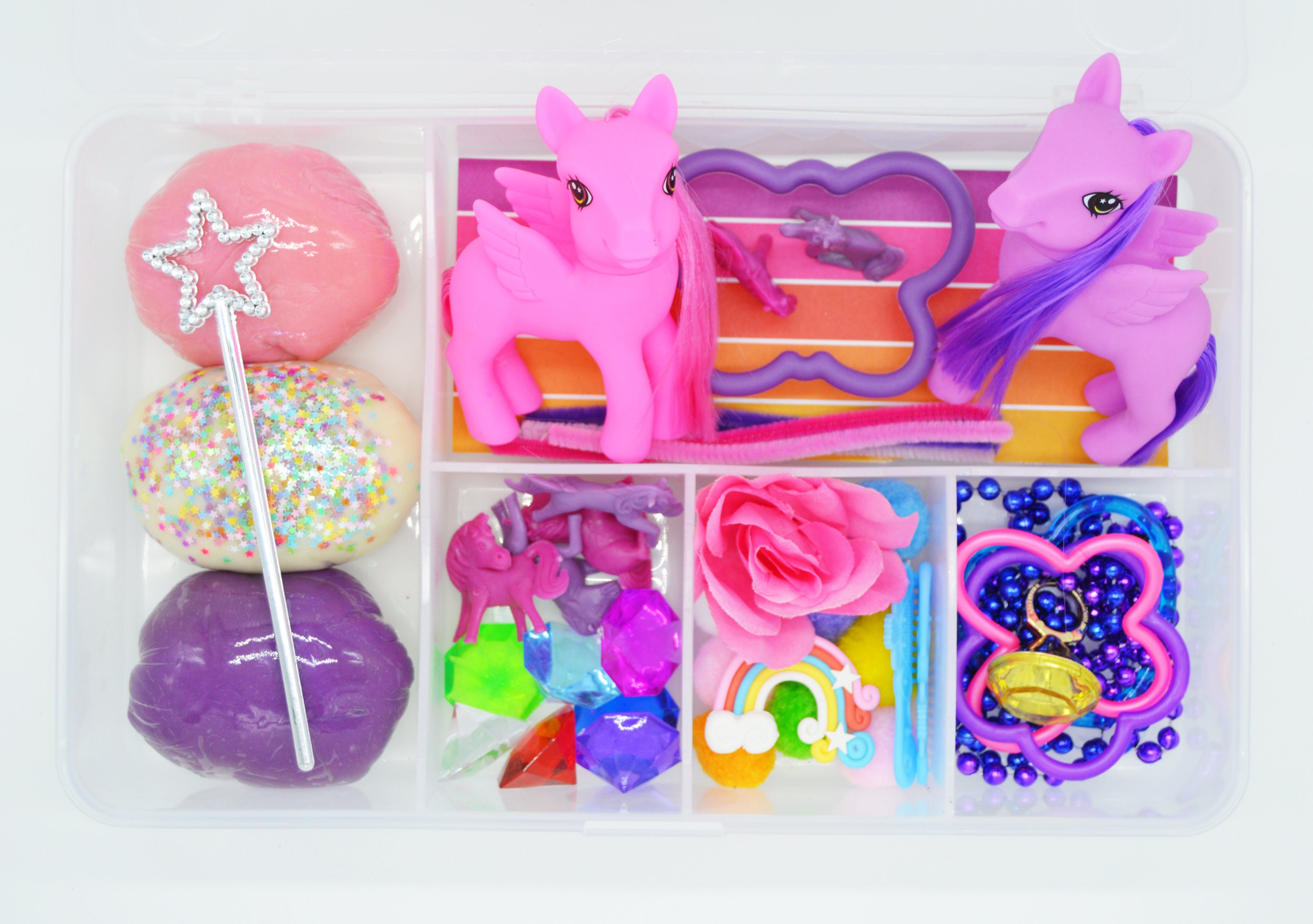 My Pony Playdough Kit; Bizzy Box; Sensory Kit;my Pony Birthday Gift; My ...