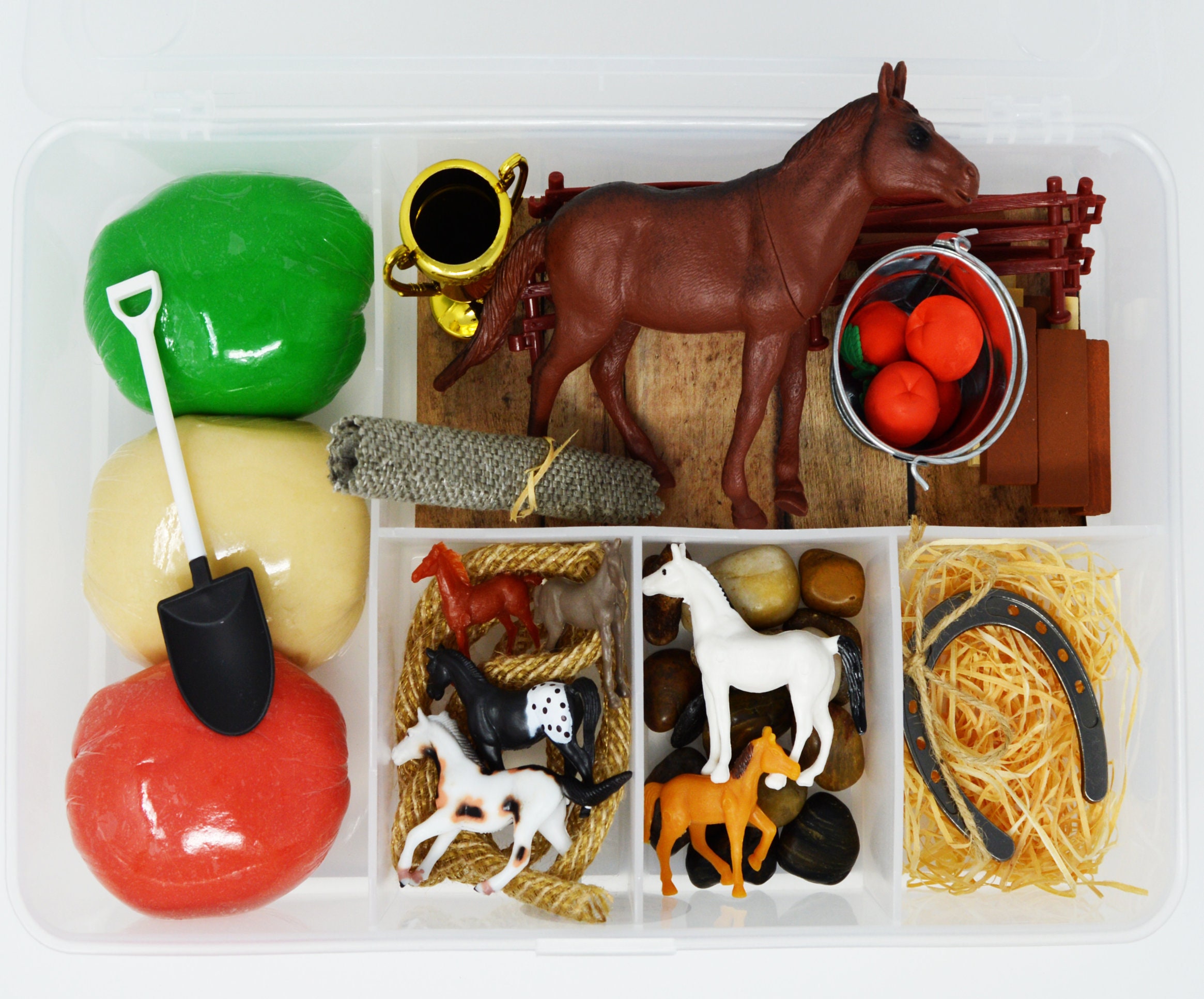 Horse Playdough Kit; Horse Bizzy Box; Sensory Kit; Horse Craft;birthday ...