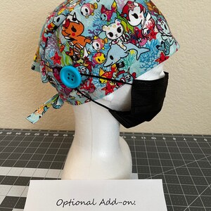 Toki Pt5 Scrub Hat Cap Kawaii Style Unicorno Mermicorno Unicorn Boba ...