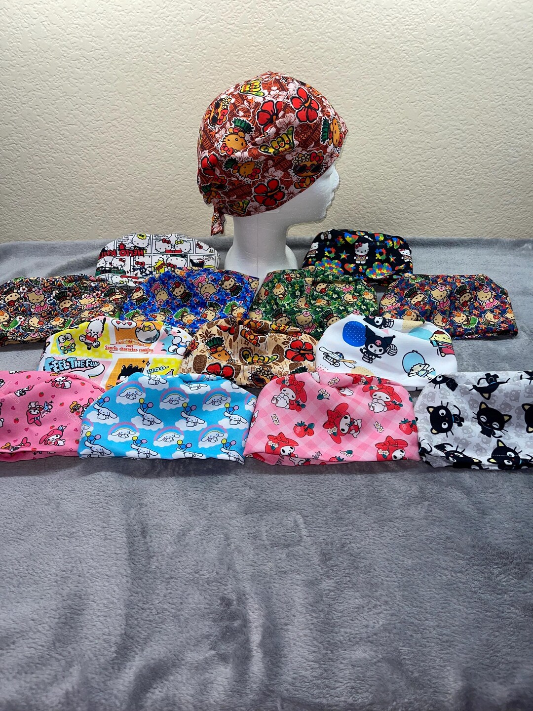 Pt6 Poplin Kitty Hawaiian Hula Poly Polynesian Cat Autism Shaka Kawaii ...