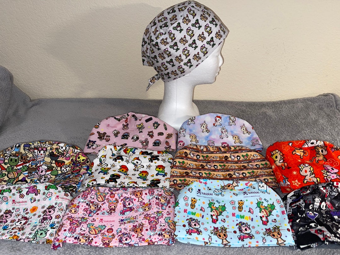 Toki Pt5 Scrub Hat Cap Kawaii Style Unicorno Mermicorno Unicorn Boba ...