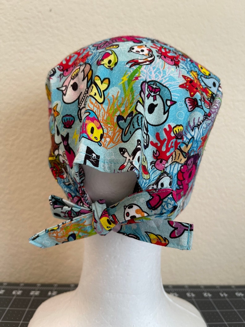 Toki Cot PT4 Scrub Hat Cap Kawaii Style Unicorno Mermicorno Unicorn ...