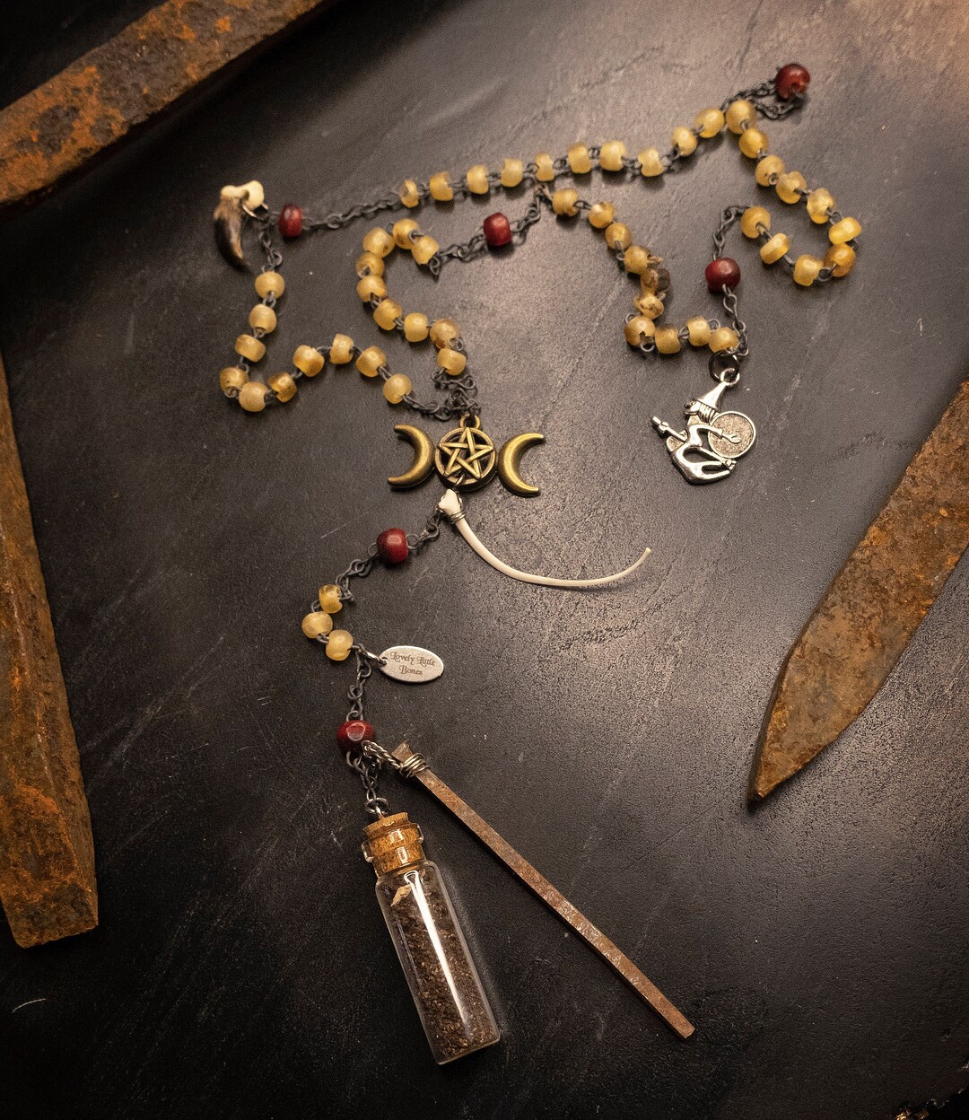 Witch's Rosary With Dirt From Proctor's Ledge - Etsy