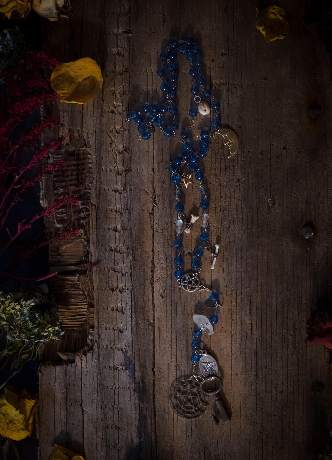 Zodiac Star and Moon Rosary: Witch's Rosary - Etsy