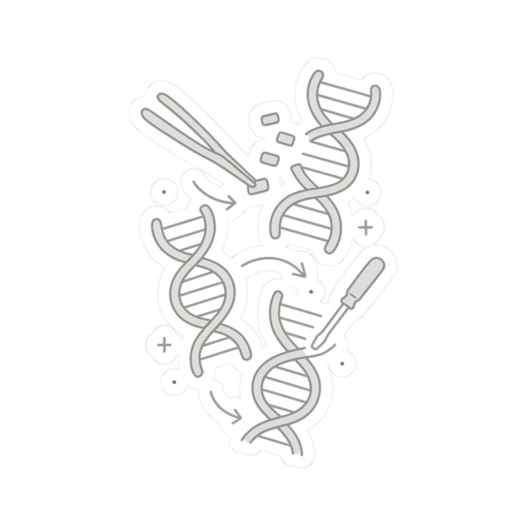 DNA Editing Schematic Gene Splicing Science Art Science Sticker | Cute ...