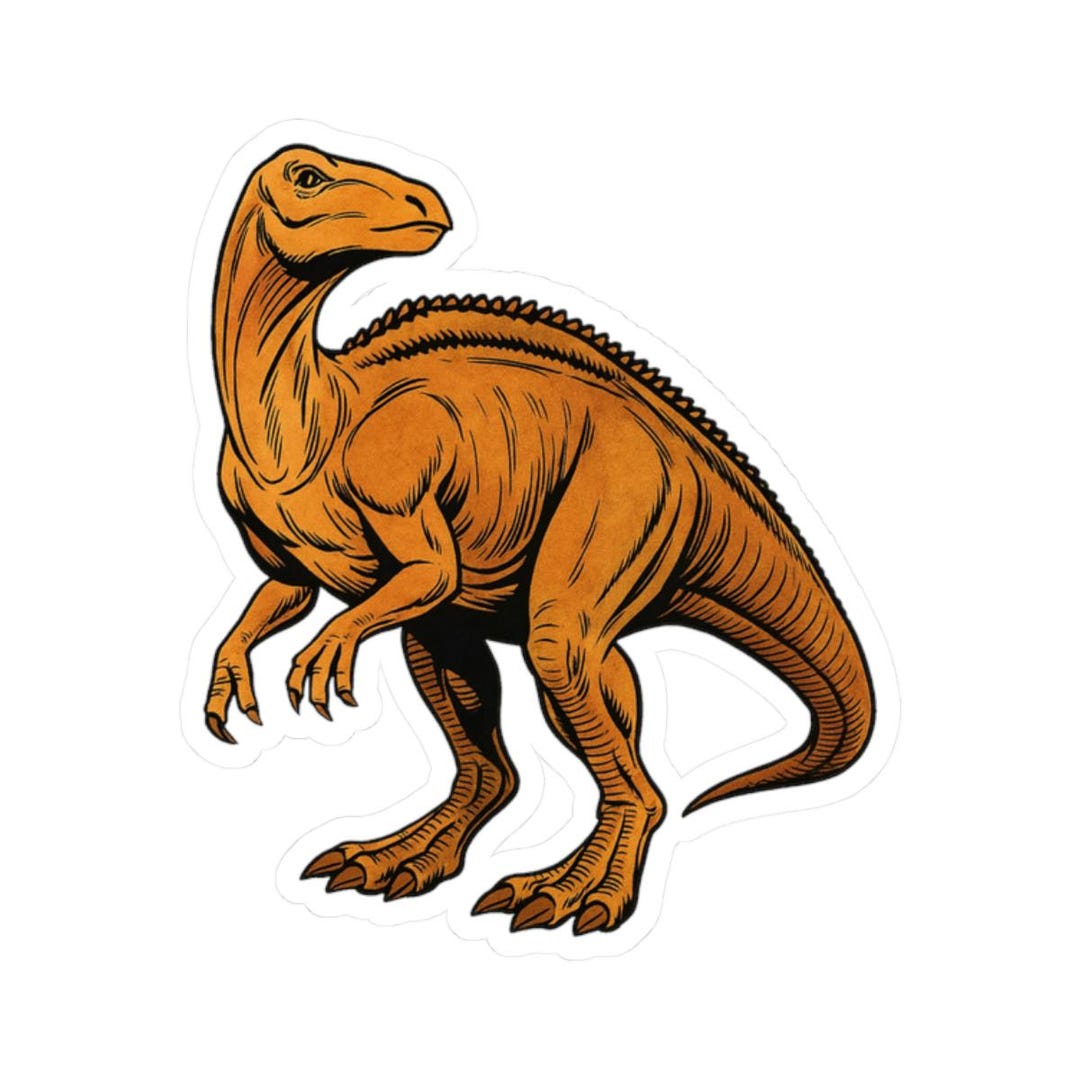 Bactrosaurus Dinosaur Revival Comic Art Dinosaur Sticker | Cute Funny ...