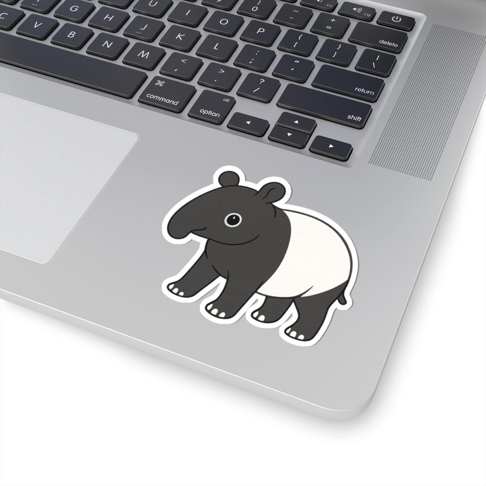 Adorable Cartoon Malayan Tapir Kawaii Animal Art Animal Sticker | Cute ...