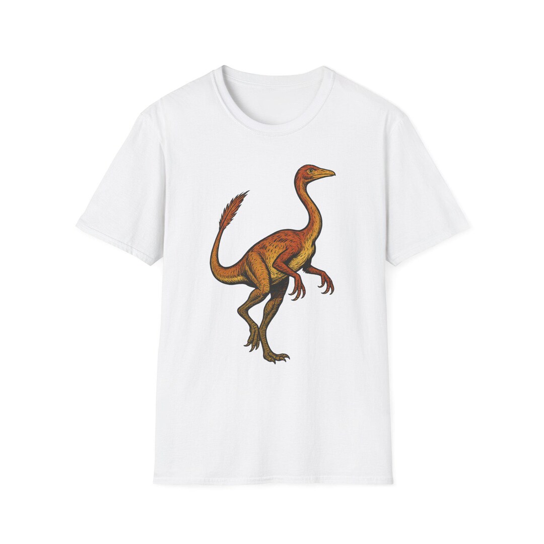 Archaeornithomimus Dinosaur Retro Comic Art Dinosaur Graphic T-shirt ...