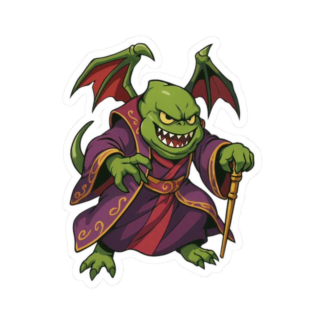 Dragon Wizard Robes Staff Wings Fangs Cloak Casting Spell Monster ...