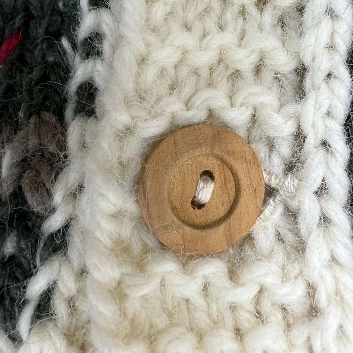 Passports of Pier 1 Oversized Aztec Pure Wool Button Sweater - Etsy
