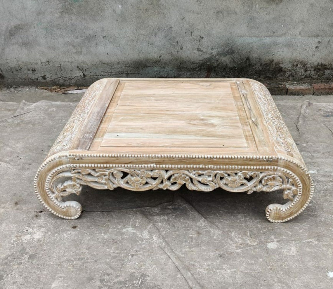 Wooden Hand Crafted Coffee Table - Etsy