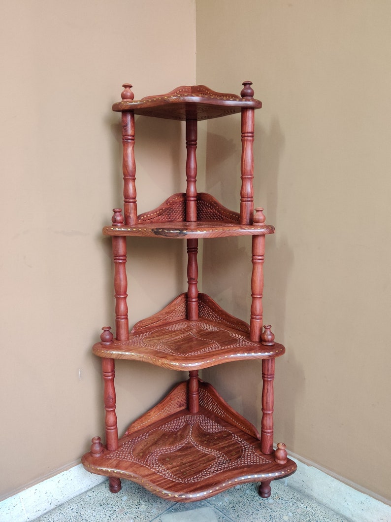 Wooden Corner Stand/ Shelve - Etsy