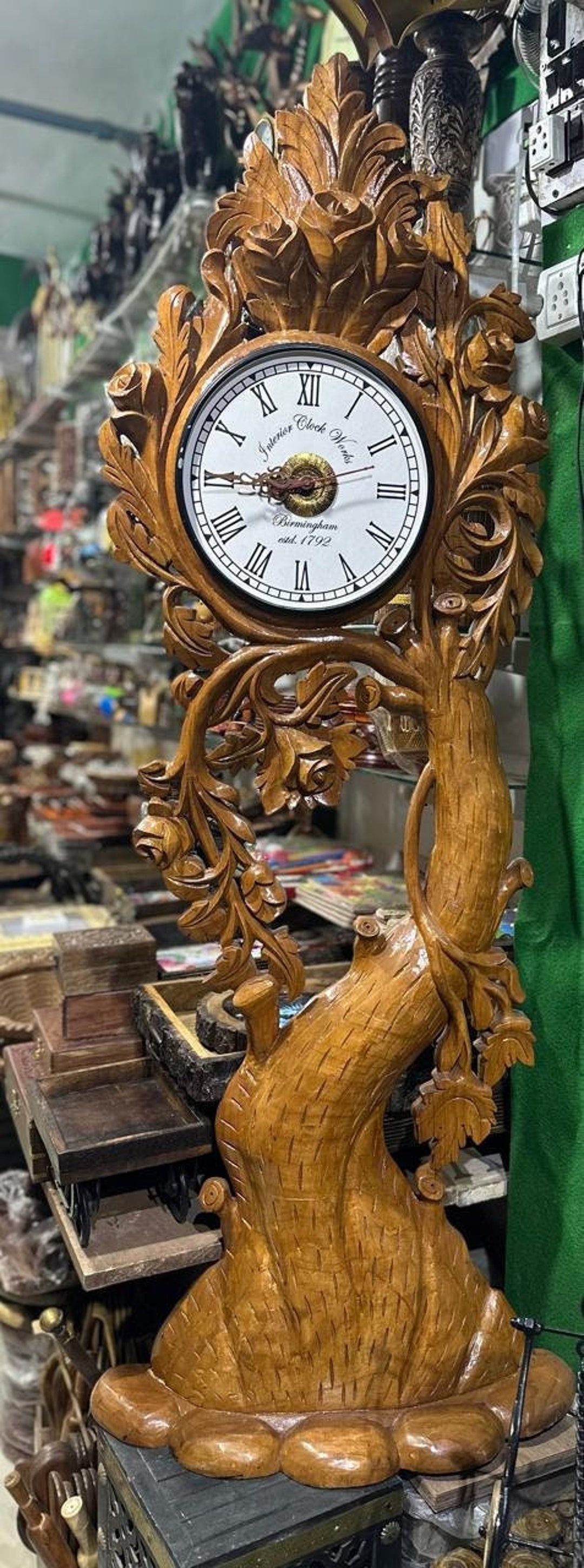 Antique Floor Standing Wooden Hand Crafted Clock - Etsy