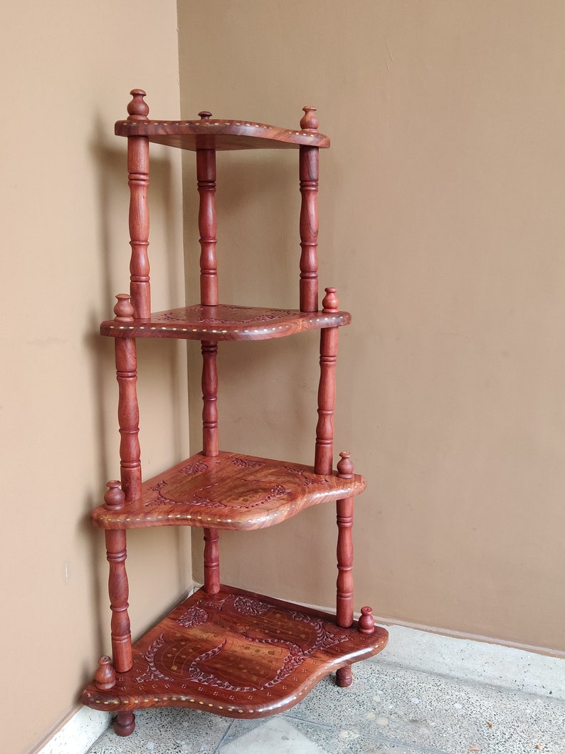 Wooden Corner Stand/ Shelve - Etsy