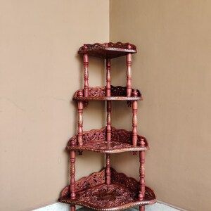 Wooden Corner Stand/ Shelve - Etsy
