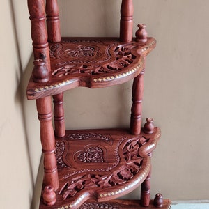 Wooden Corner Stand/ Shelve/corner Table - Etsy