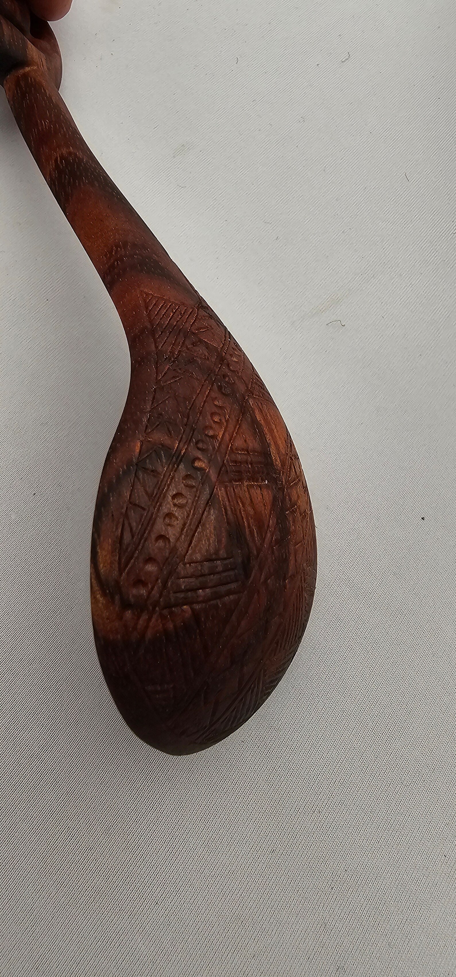FISH HOOK, Bubinga African Wood, Wooden Spoon, деревянная ложка, Made ...