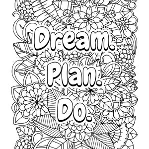 Quote Printable Coloring Pages - Etsy