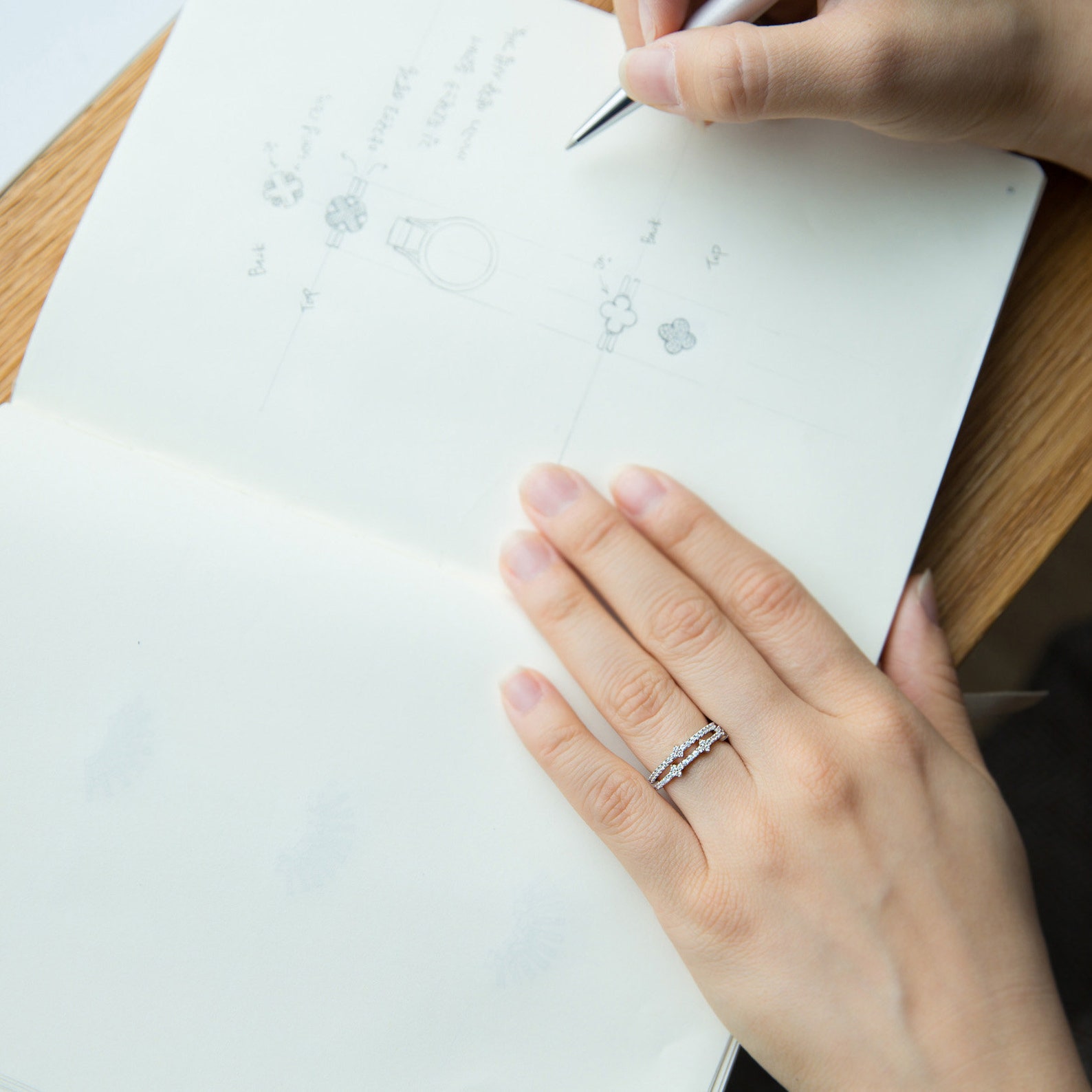 Layered Simple Design for Single Rings Sweet Combo Silver - Etsy