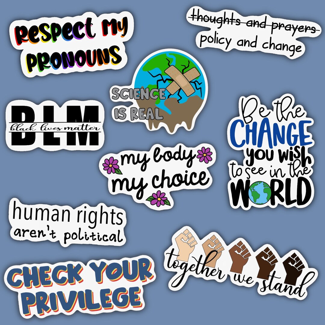 Activism Sticker Pack - Etsy