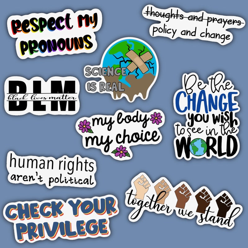 Activist Stickers - Etsy