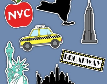 New York Sticker | Etsy