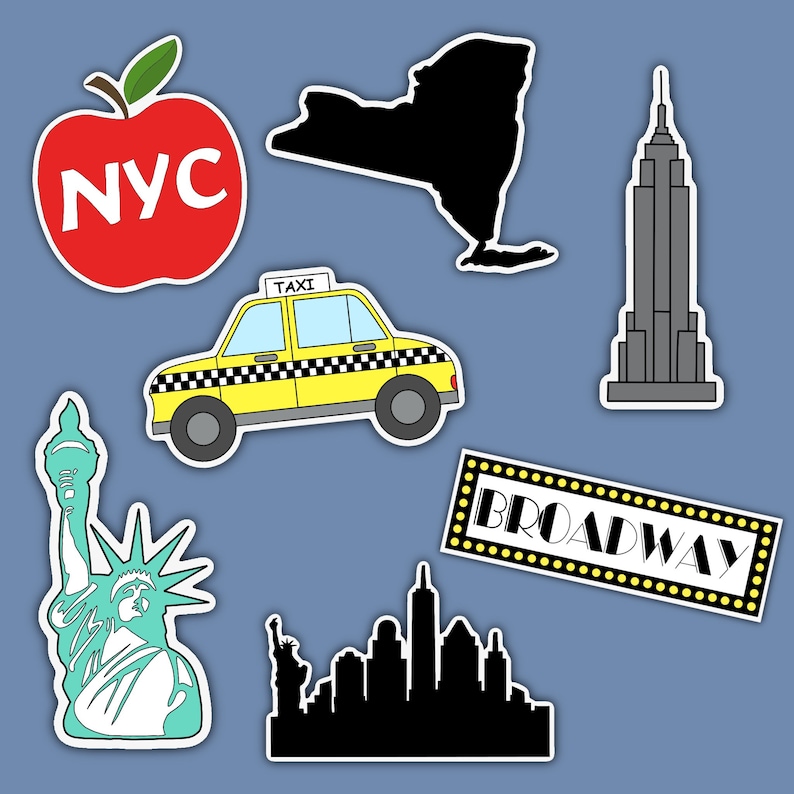 New York Sticker Pack - Etsy