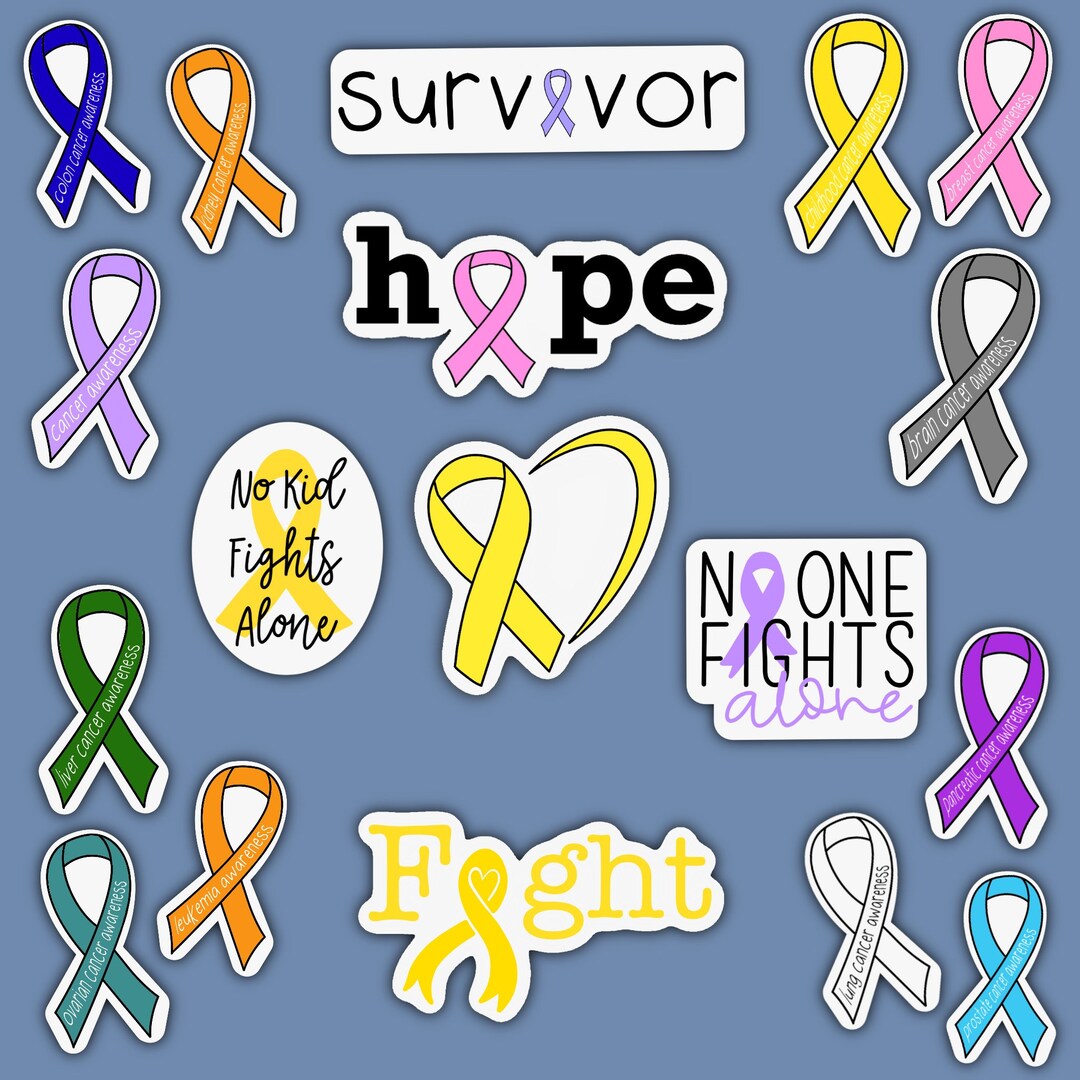 Cancer Awareness Sticker Pack - Etsy