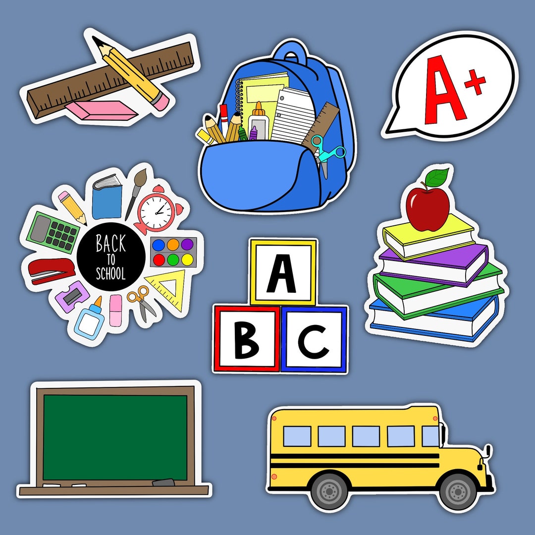 School Sticker Pack - Etsy