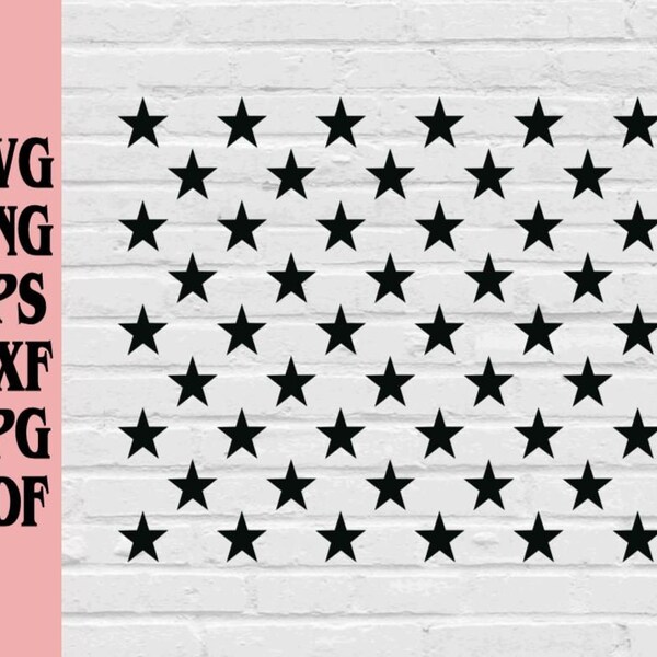 50 Stars Svg - Etsy
