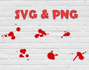 Blood Splatter Svg - Etsy