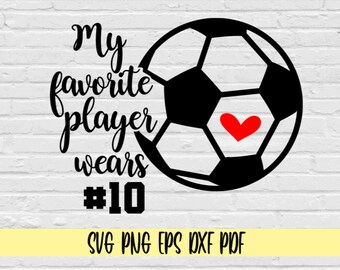 My Favorite Player Wears SVG PNG - Etsy