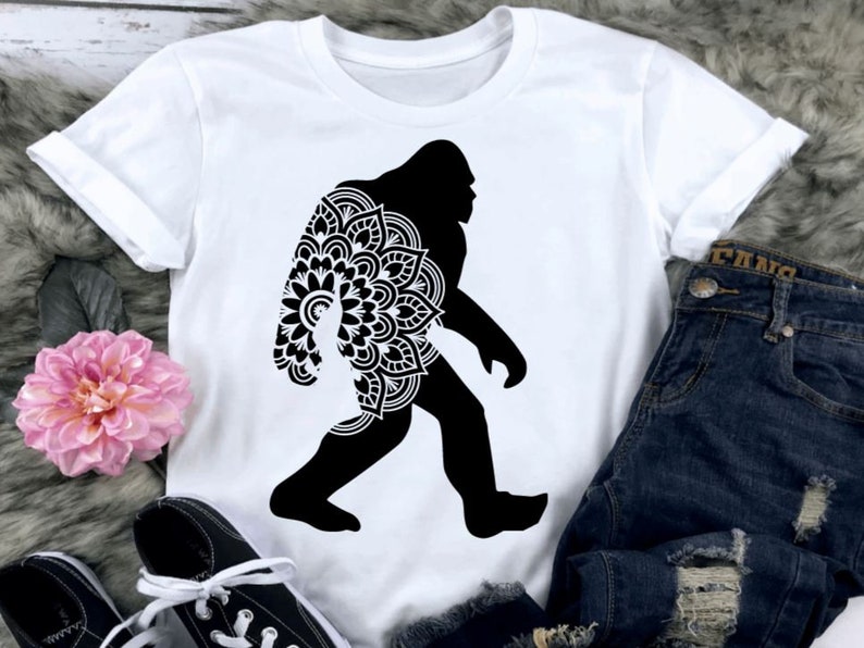 Yeti Silhouette Mandala Svg Png Eps Dxf Pdf Jpg/yeti Svg/big - Etsy