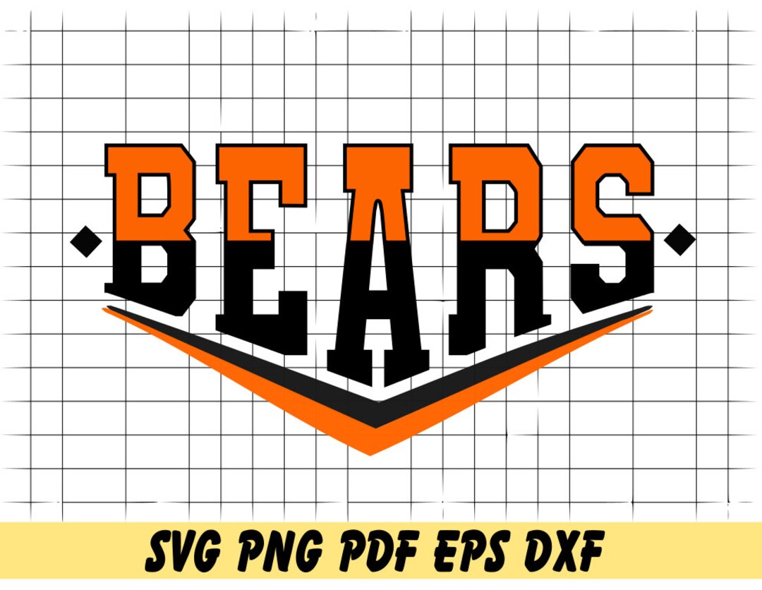 Bears Svg Png Eps Dxf Pdf Sublimation/bears Svg Png/orange & Black ...