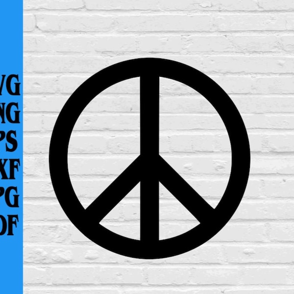 Peace Sign Svg - Etsy