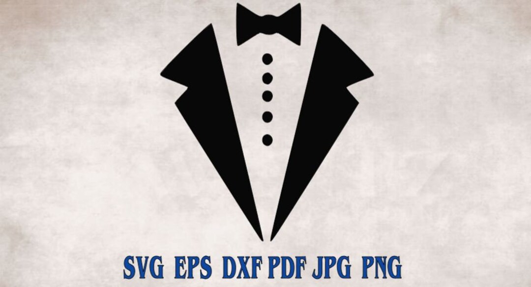 Tuxedo Bow Tie Digital Download Svg Png Dxf Eps Pdf Jpg/tuxedo Svg ...