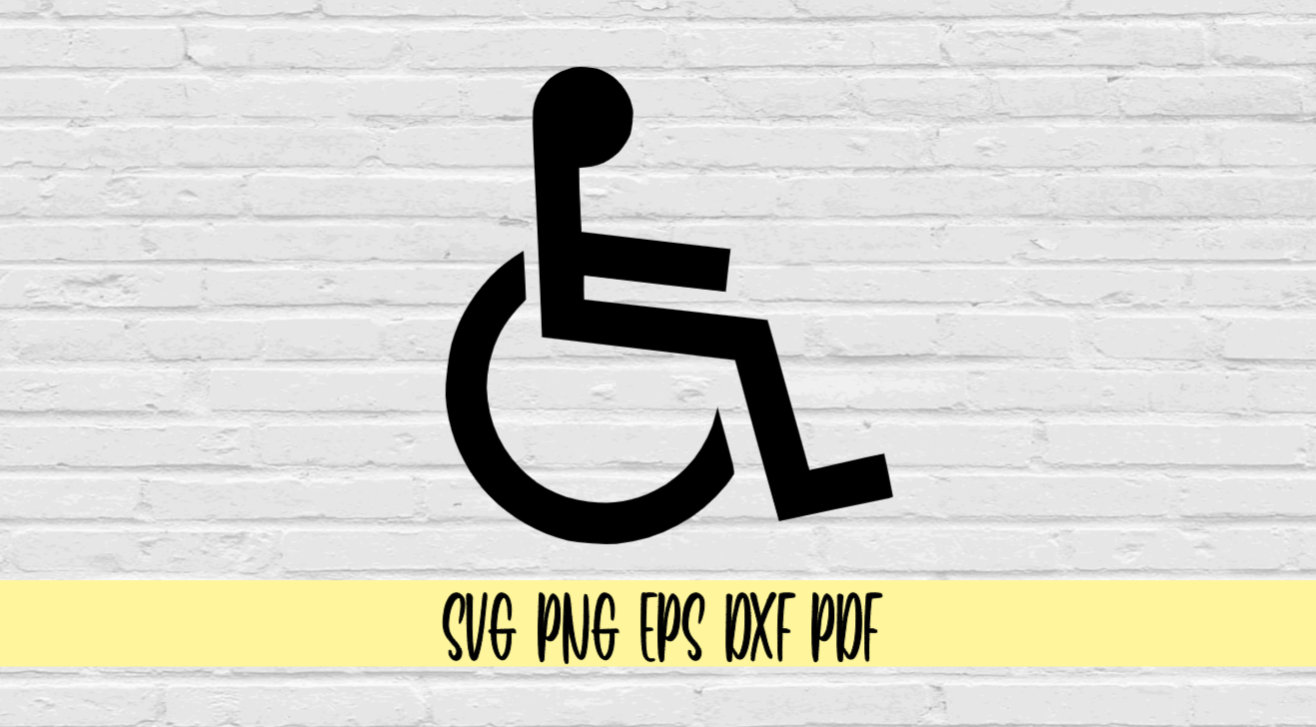 Handicap Wheelchair Logo Svg Png Eps Dxf Pdf/wheelchair Svg/ Handicap ...